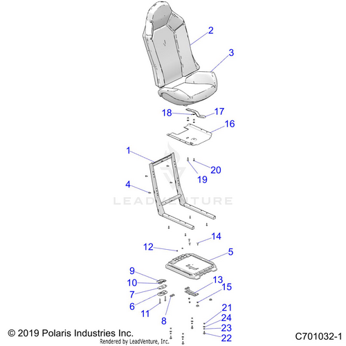 Body Seat Assembly And Slider – SXS Connection
