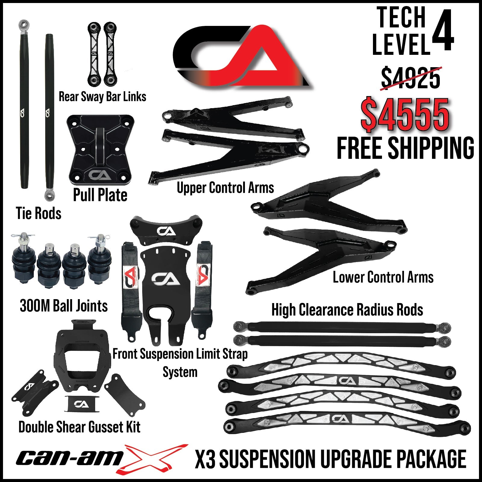 Can-Am X3 Suspension Kit Level 4 – SXS Connection