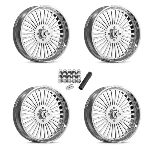 KG1 Forged KU051 Vegas Polished 24x7 Wheel/Rim (Full Set) – SXS Connection