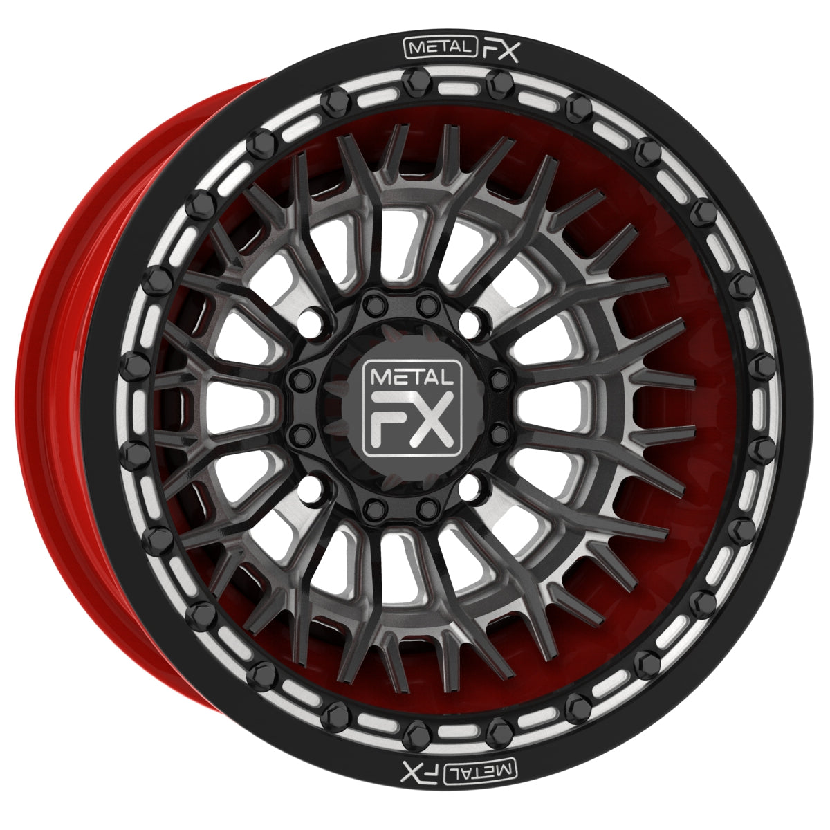 Falcon - Forged 3-Piece - Beadlock - Custom | Metal FX Offroad - UTV ...