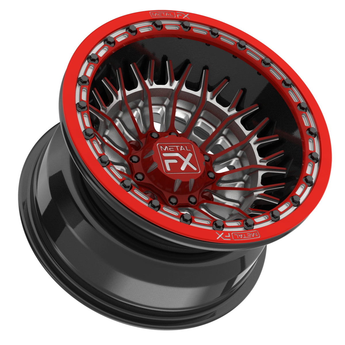 Falcon - Forged 3-Piece - Beadlock - Custom | Metal FX Offroad - UTV ...