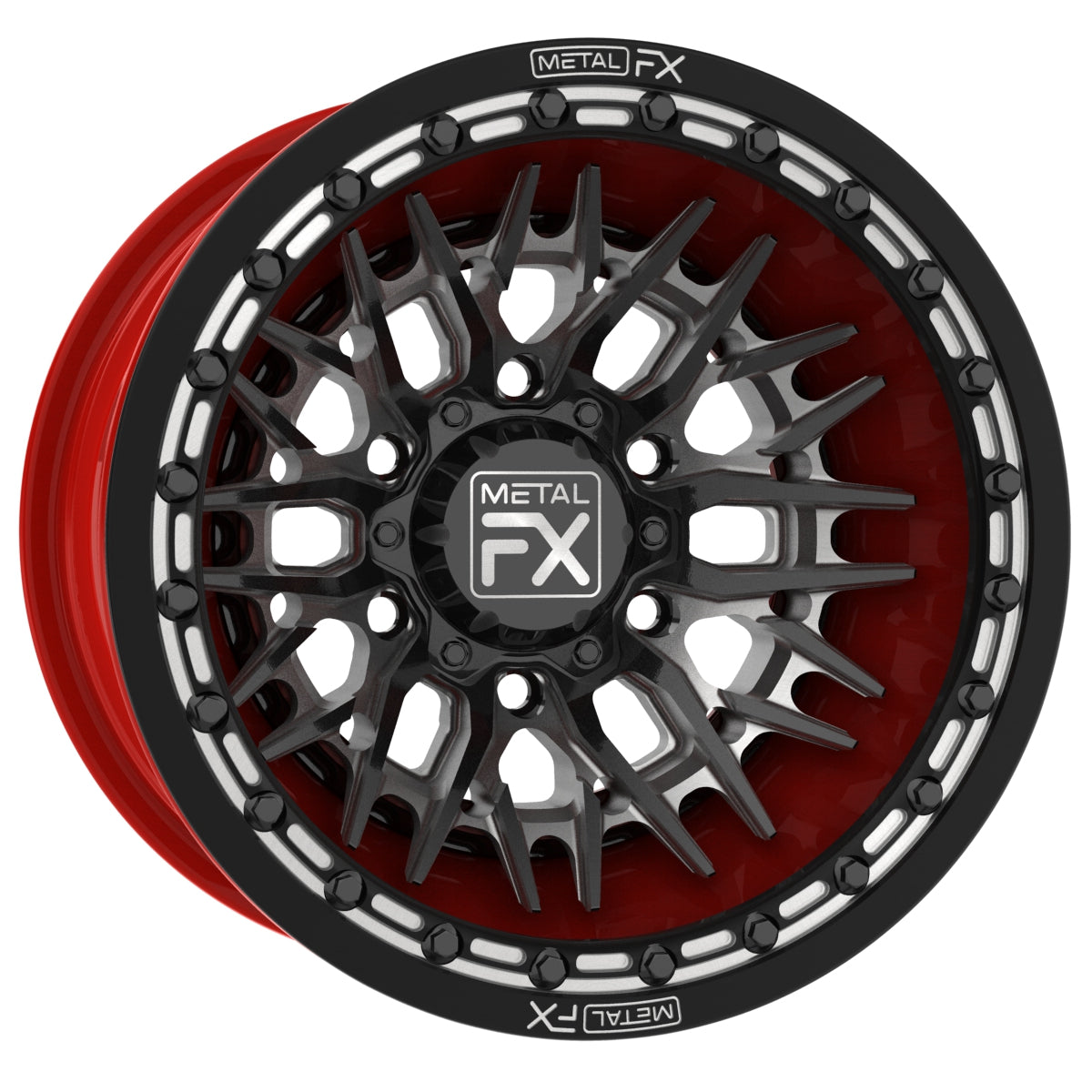 Falcon 6R - Forged 3-Piece - Beadlock - Custom | Metal FX Offroad - UTV ...