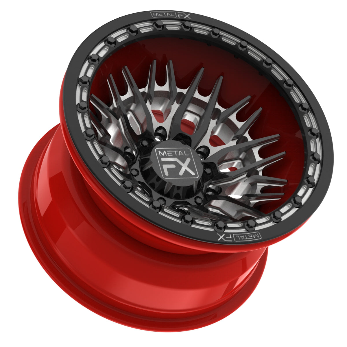 Falcon 6R - Forged 3-Piece - Beadlock - Custom | Metal FX Offroad - UTV ...