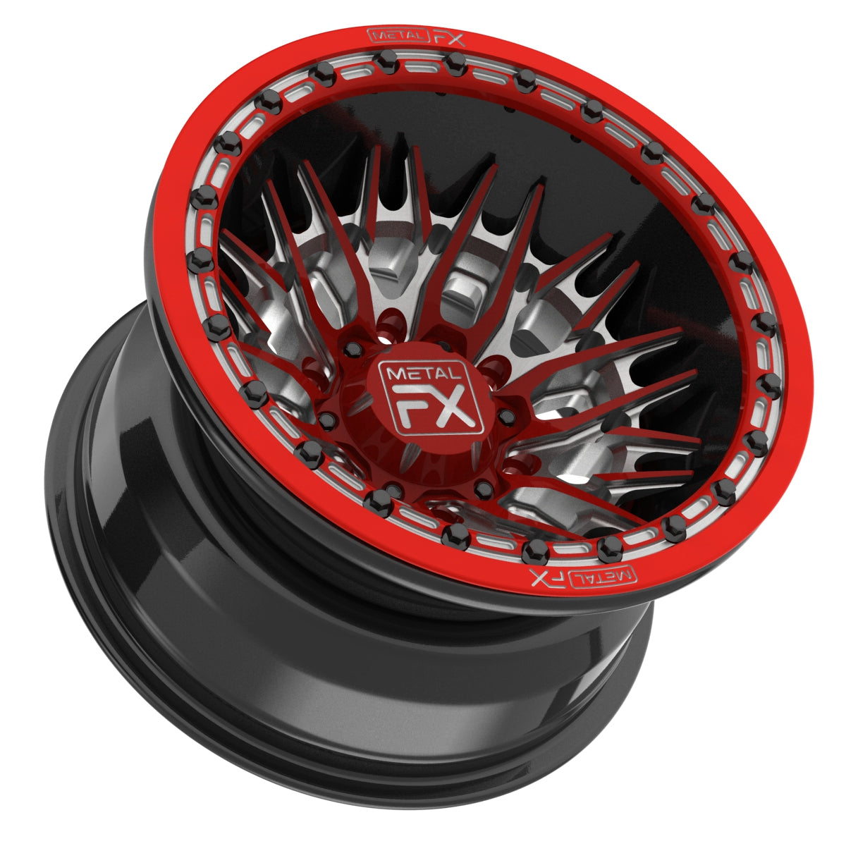 Falcon 6R - Forged 3-Piece - Beadlock - Custom | Metal FX Offroad - UTV ...