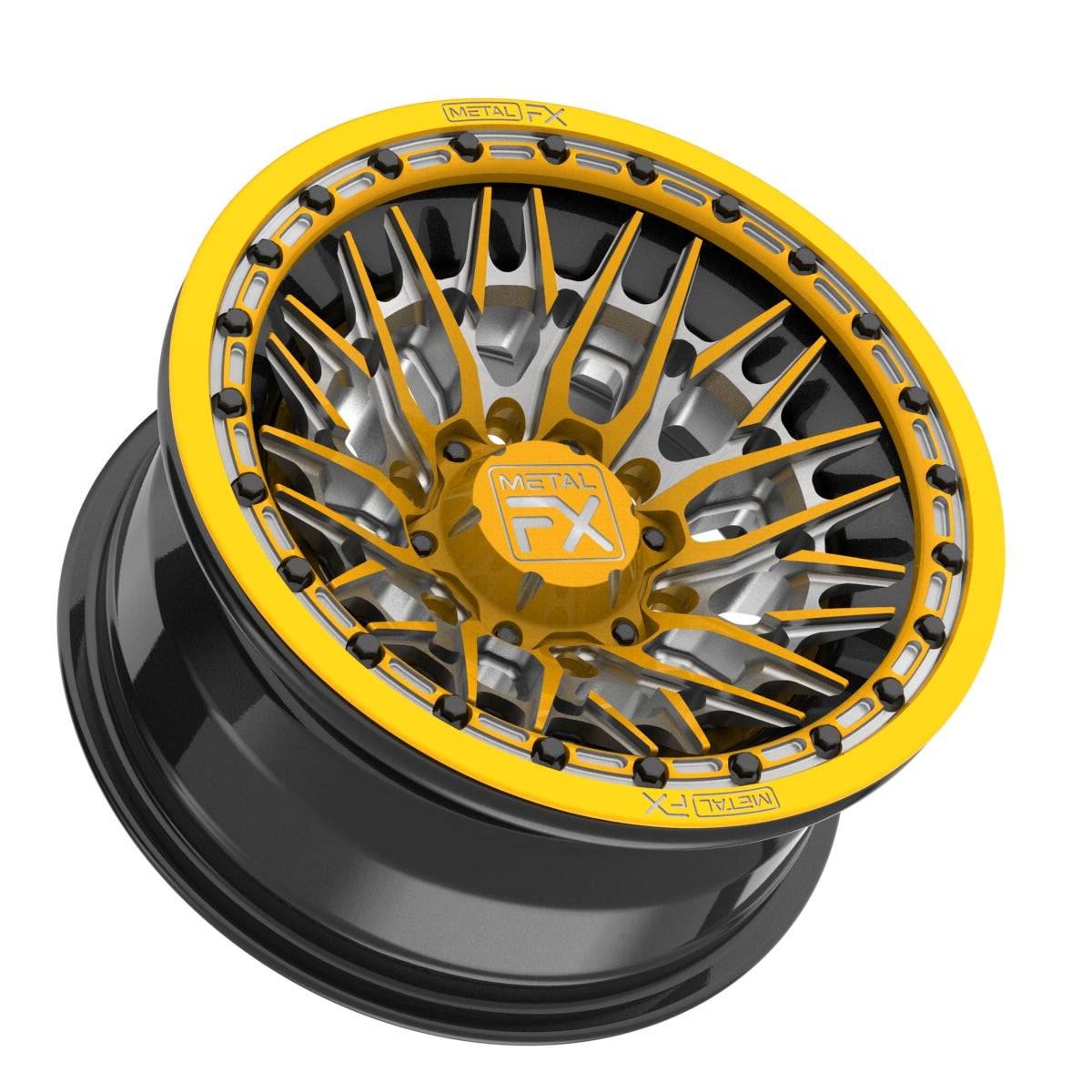 Falcon 6R - Forged 3-Piece - Beadlock - Custom | Metal FX Offroad - UTV ...