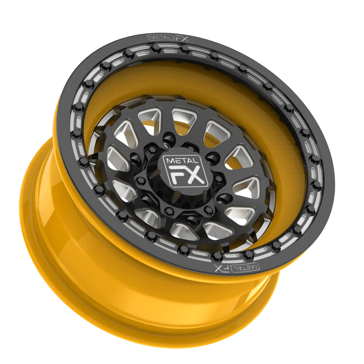 Outlaw 6R - Forged 3-Piece - Beadlock - Custom | Metal FX Offroad - UTV ...