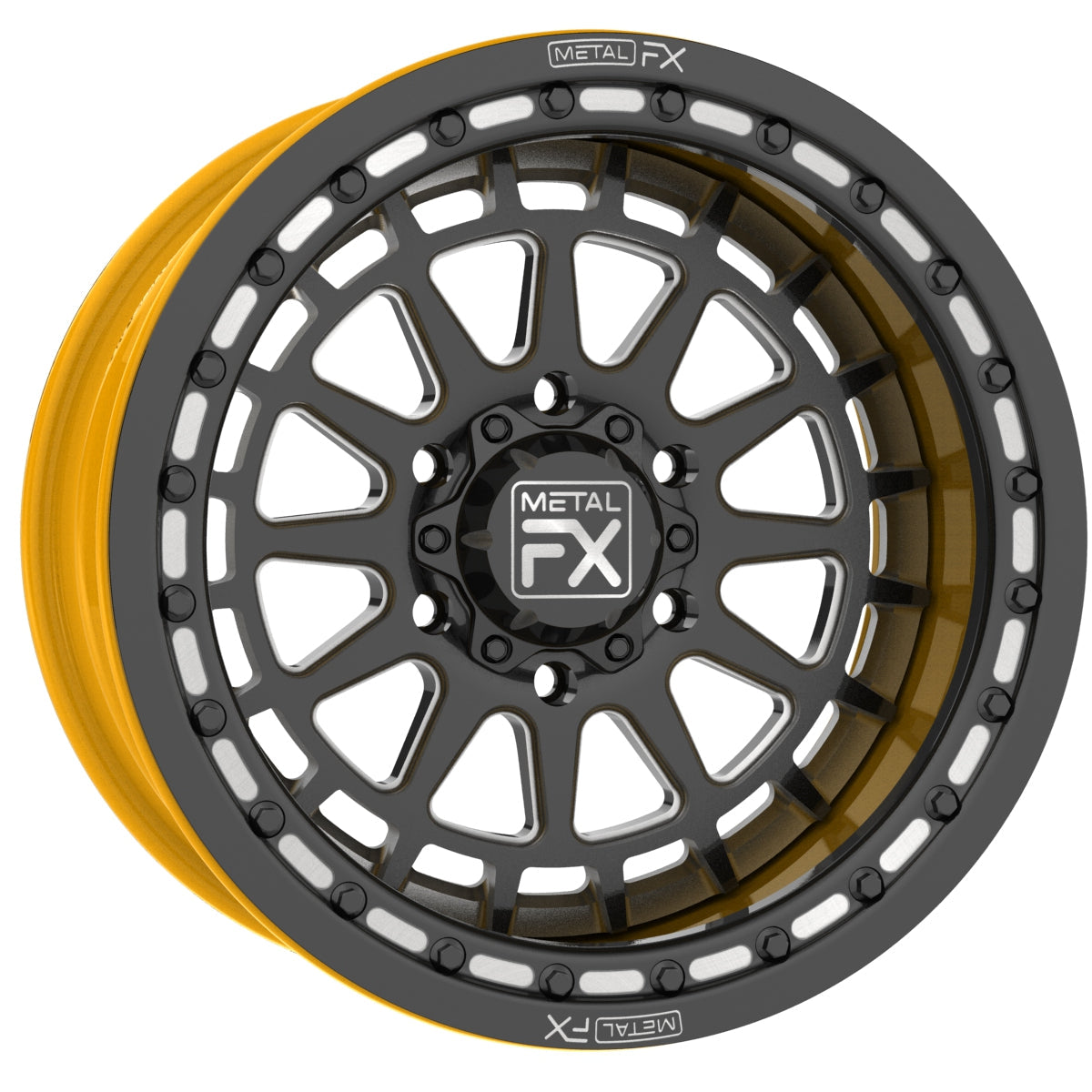 17" Outlaw 6R - Forged 3-Piece - Beadlock UTV Wheels | Metal FX Offroad ...