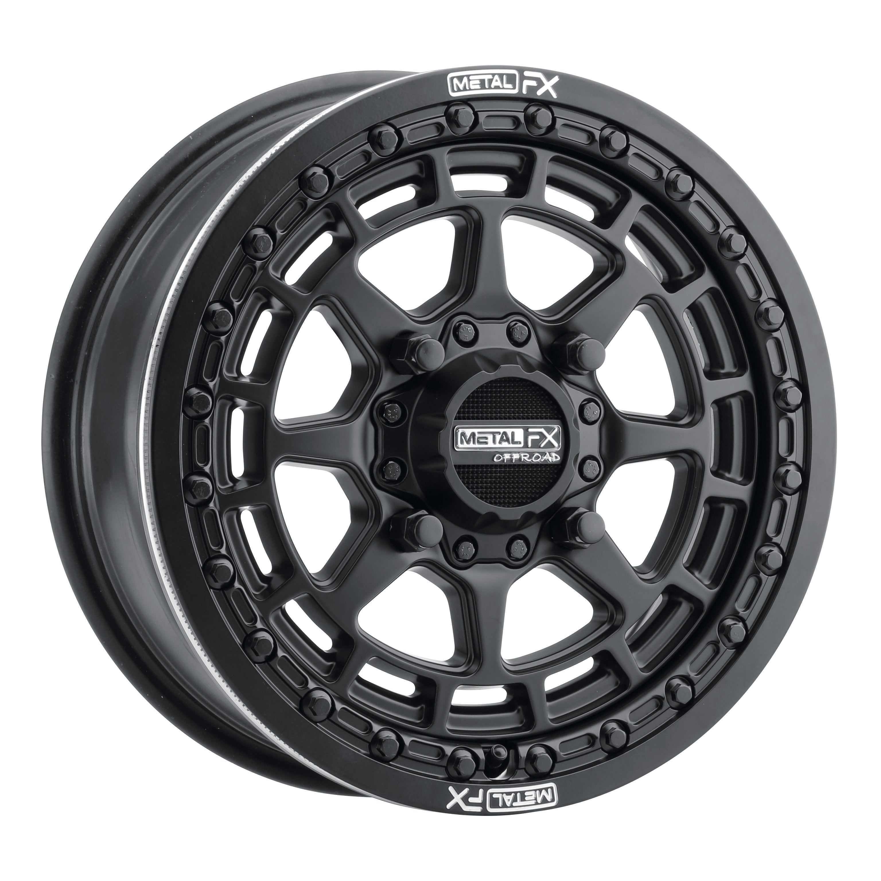 17" Outlaw Beadlock - Satin Black | Metal FX Offroad - UTV Wheels – SXS ...