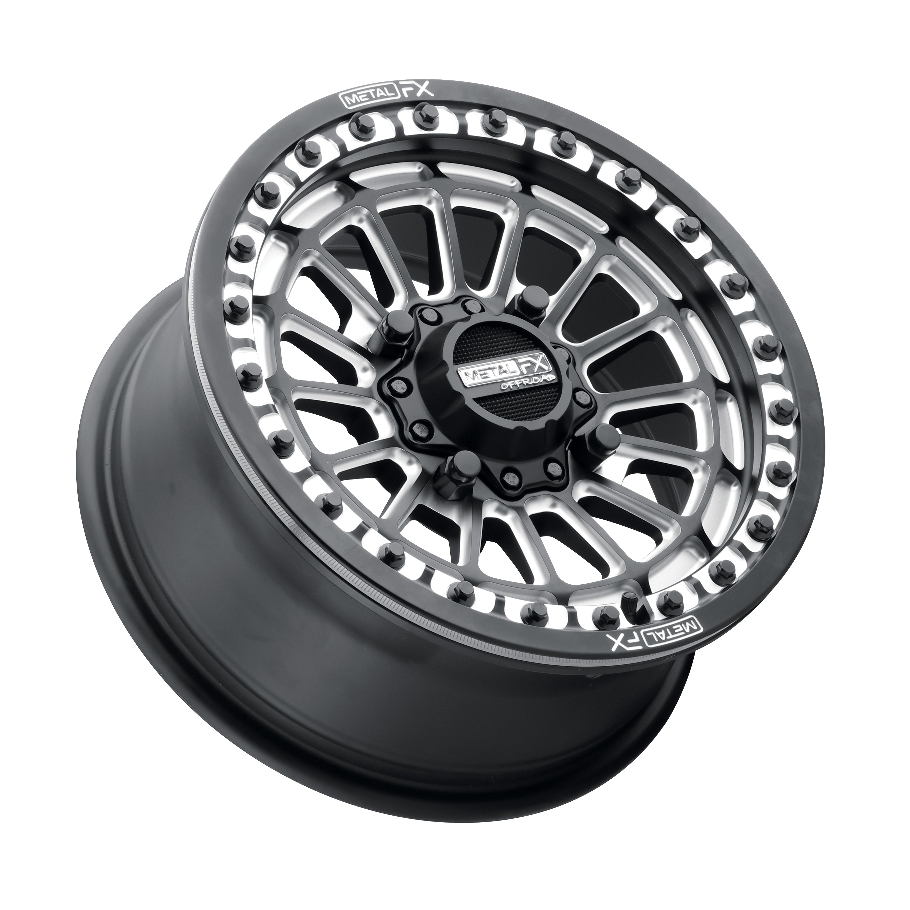 Delta Beadlock - Satin Black Contrast Cut | Metal FX Offroad - Wheels ...