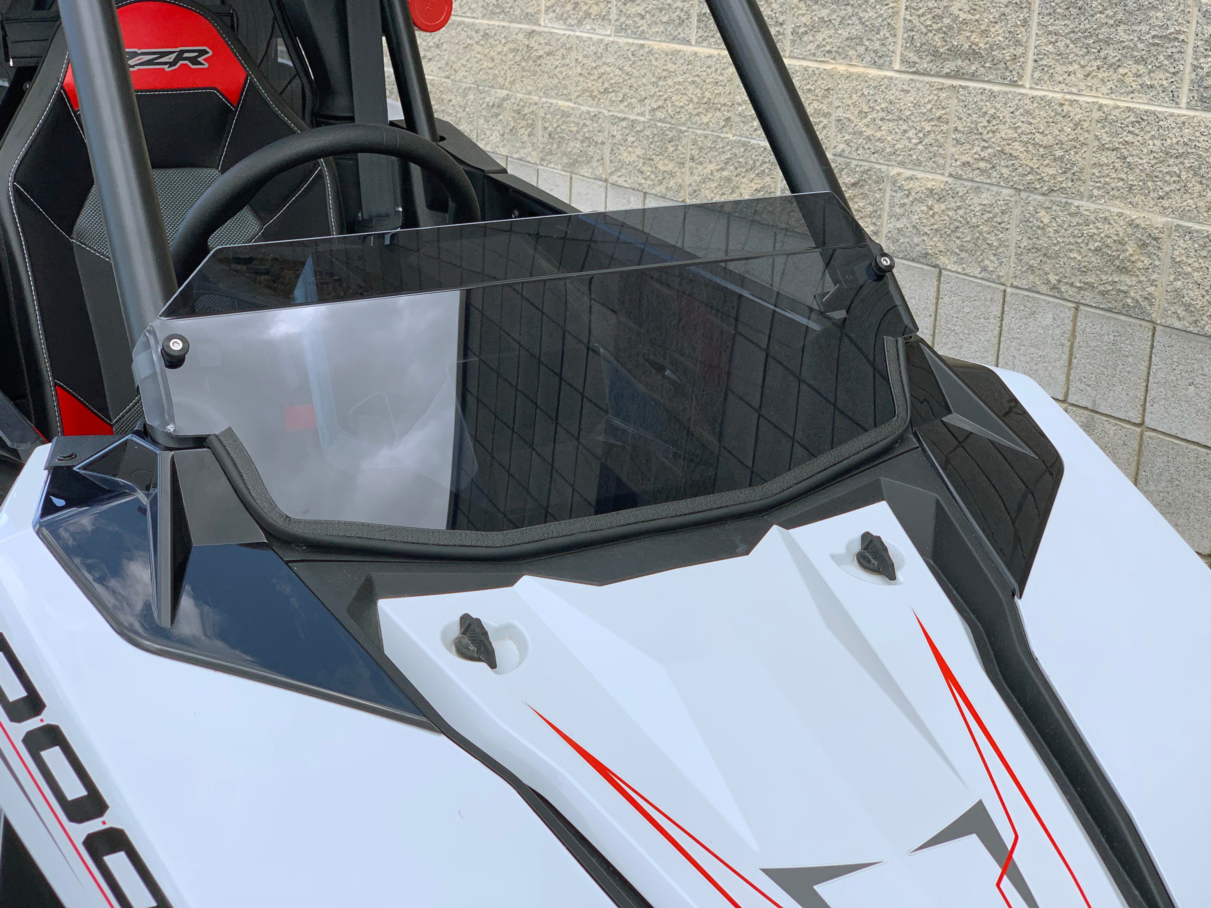 Polaris RS1 Tinted Half Windshield, Billet Clamps, Polycarbonate – SXS ...